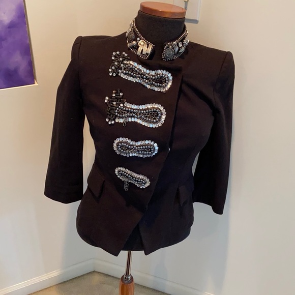LaRok | Jackets & Coats | Larok Embellished Cropped Jacket | Poshmark